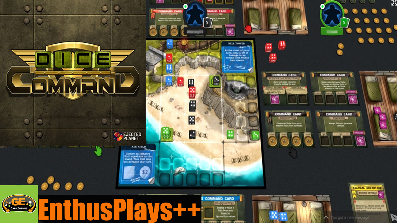 Dice Command | Demo | Playthrough - GameEnthus | Tabletopia/Tabletop Simulator | A celebration ...